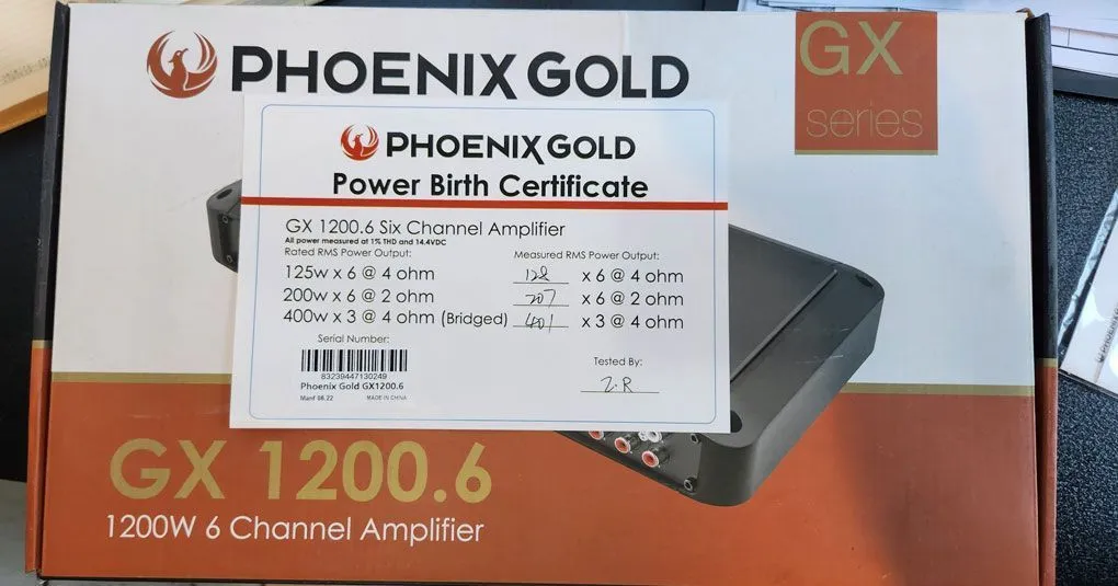 GX1200.6 آمپلی‌فایر فونیکس گلد Phoenix Gold